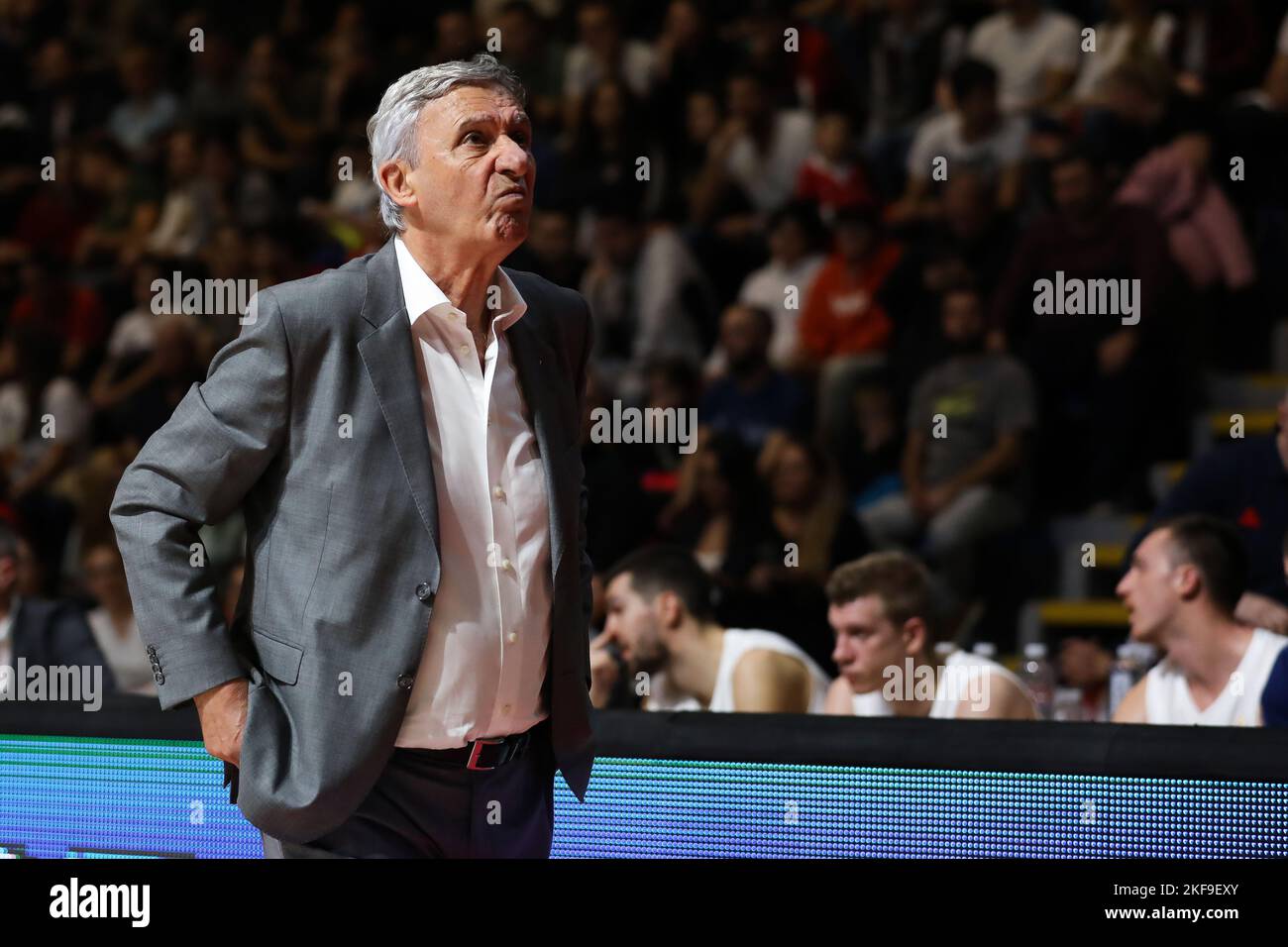 Belgrade, Serbia, 14th November 2022. Head Coach Svetislav Pesic of ...