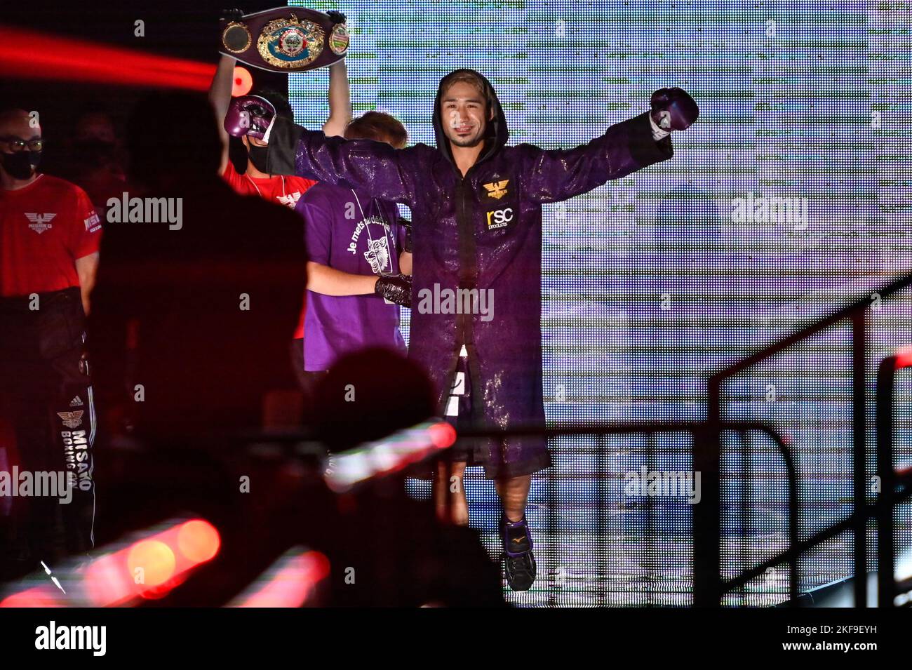Saitama, Japan. 1st Nov, 2022. Champion Shuichiro Yoshino before the WBO Asia Pacific ...