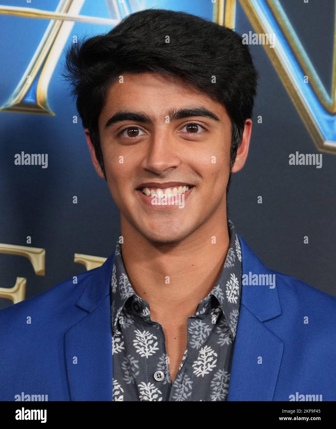 Aman Jaisinghani arrives at the Disney's DISENCHANTED Premiere held at ...