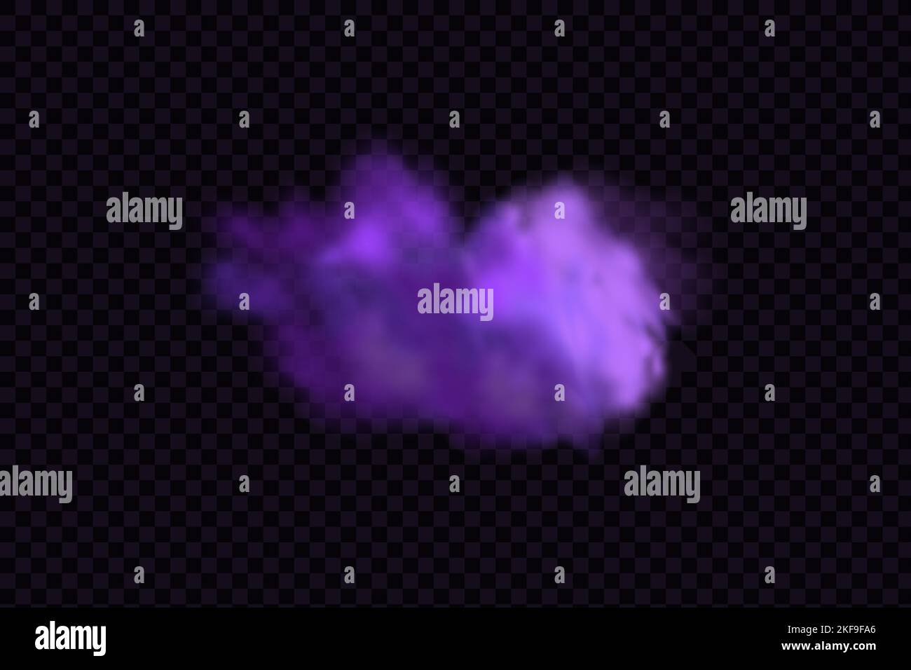 Purple flows poisonous gas, dust and smoke effect.Realistic scary ...