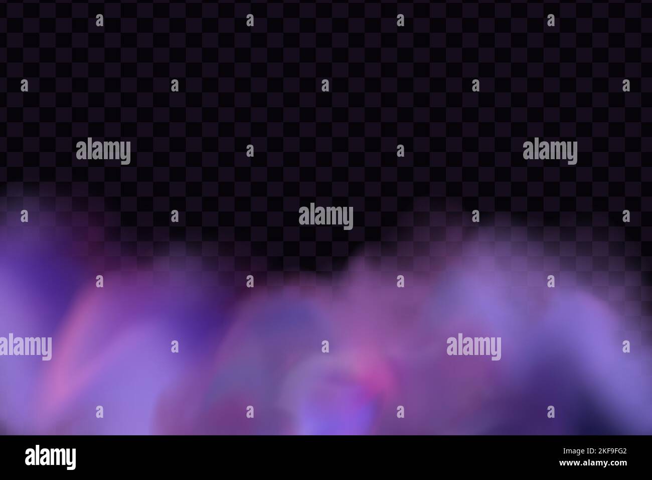 Purple flows poisonous gas, dust and smoke effect.Realistic scary ...