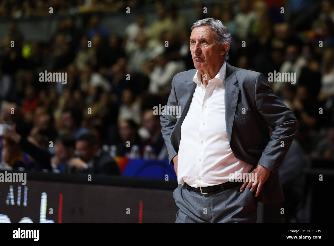 Belgrade, Serbia, 14th November 2022. Head Coach Svetislav Pesic of ...