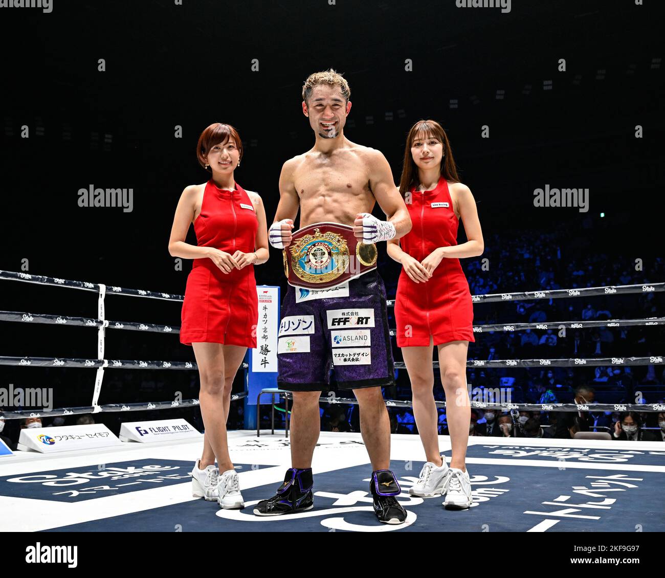 Saitama, Japan. 1st Nov, 2022. Champion Shuichiro Yoshino won the WBO Asia Pacific lightweight ...