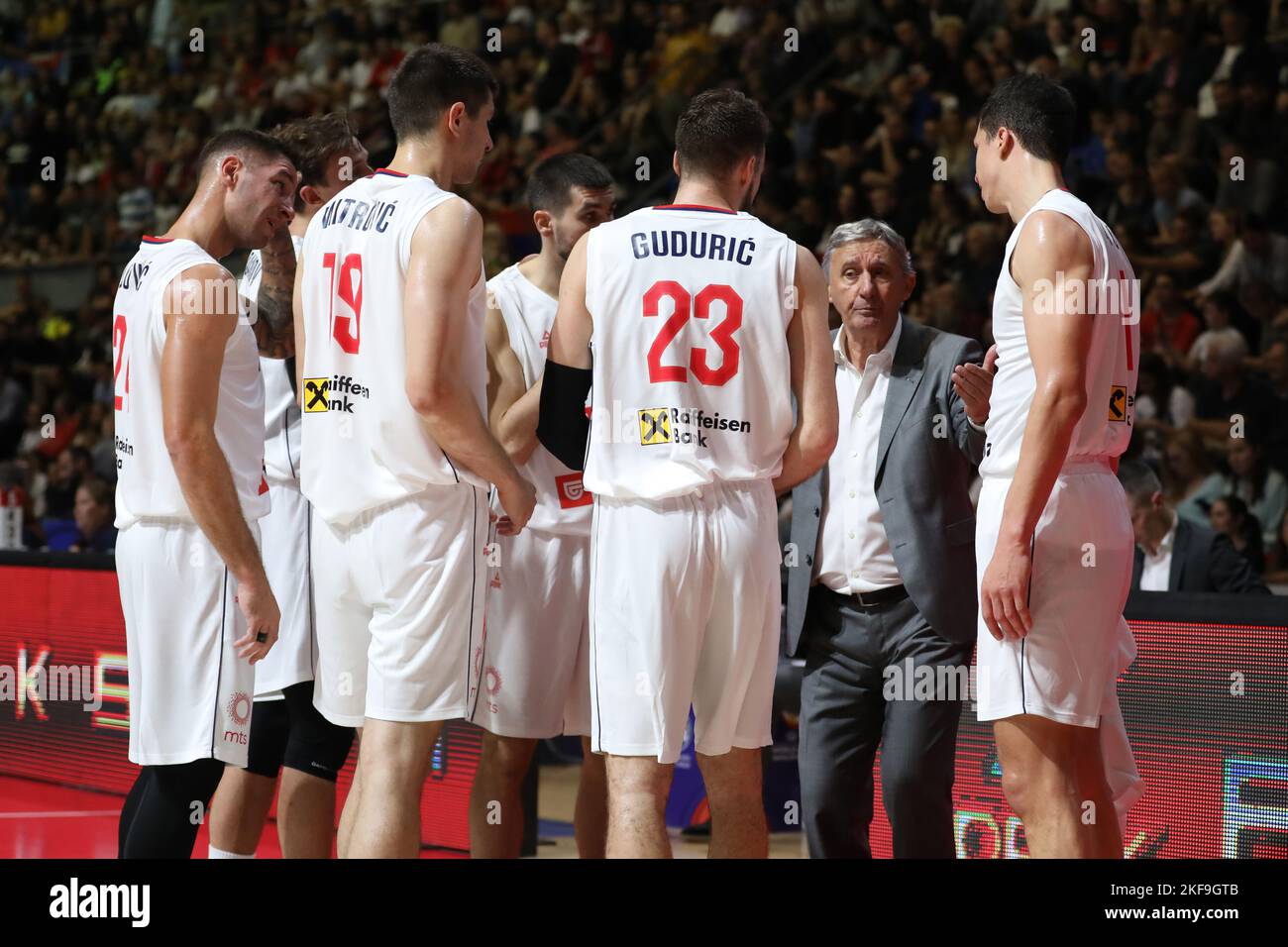 Belgrade, Serbia, 14th November 2022. Head Coach Svetislav Pesic of ...