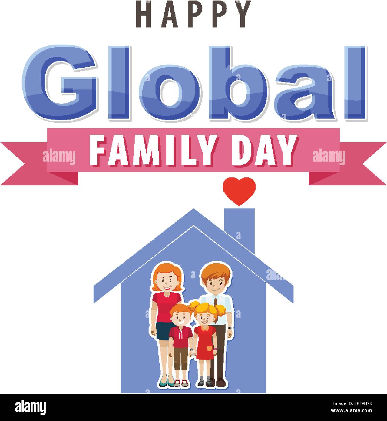 Global Family Day Baner Design illustration Stock Vector Image & Art ...