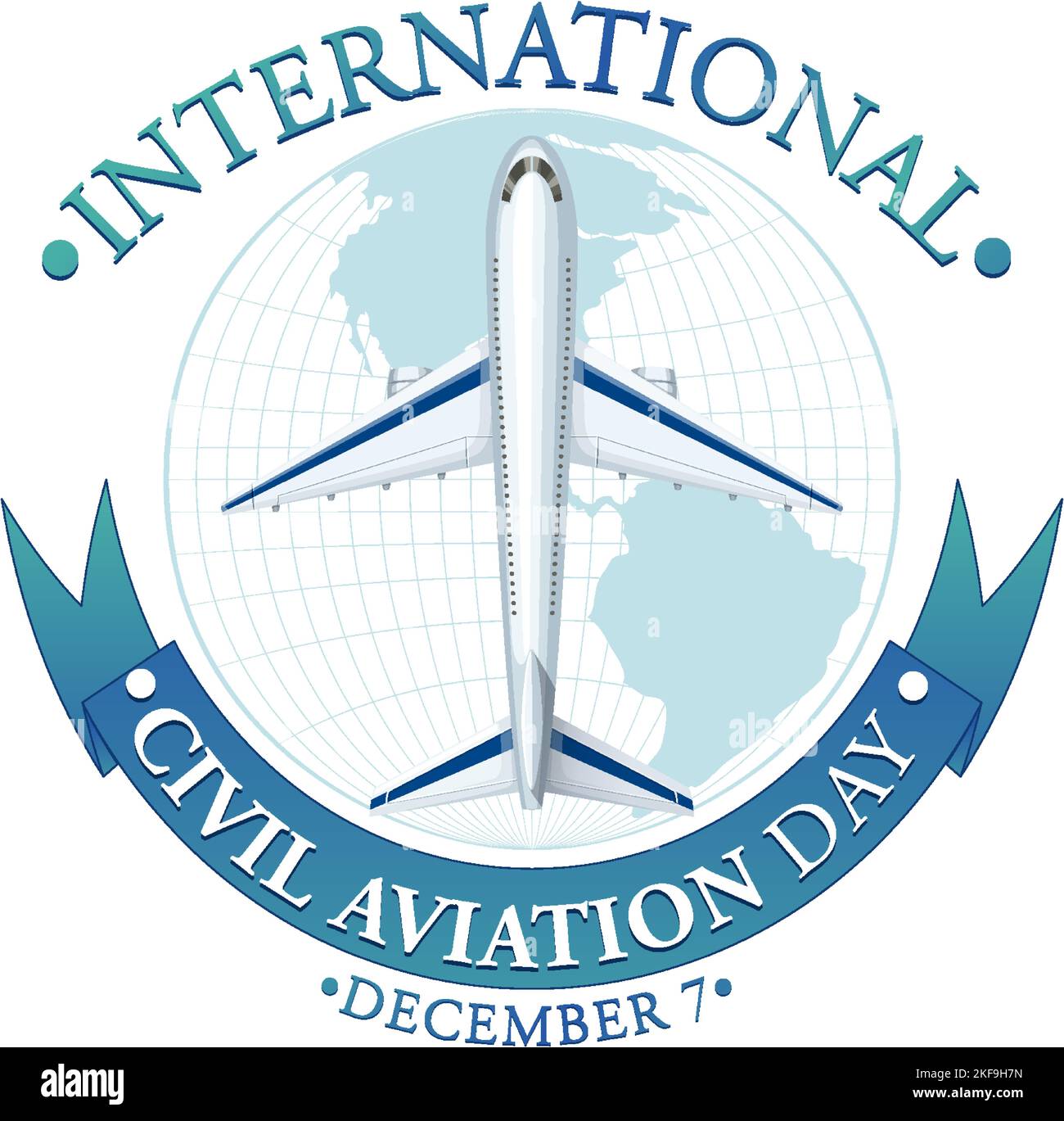 World Civil Aviation Day Banner Design illustration Stock Vector Image ...