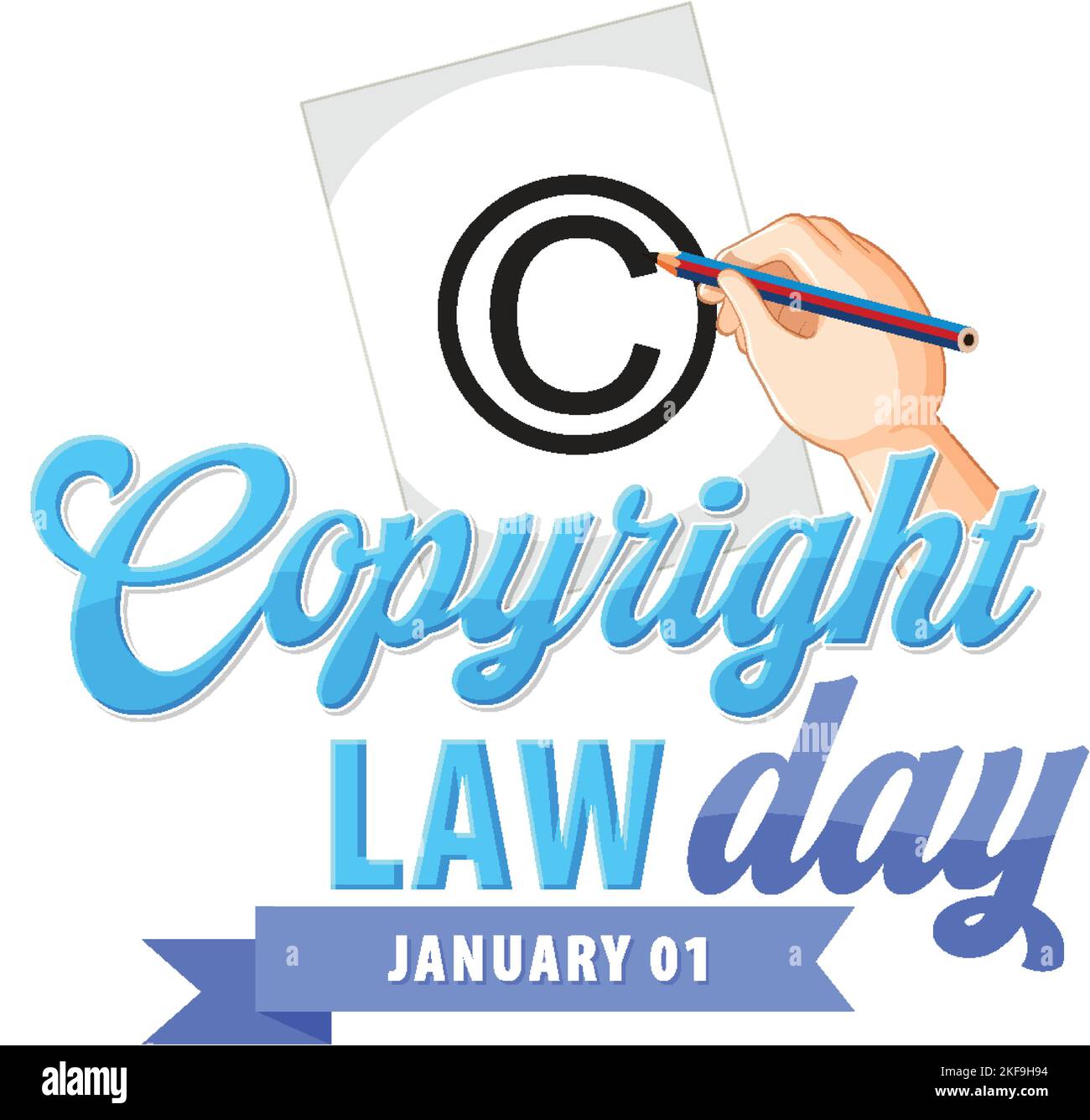 Copyright law day banner design illustration Stock Vector Image & Art ...