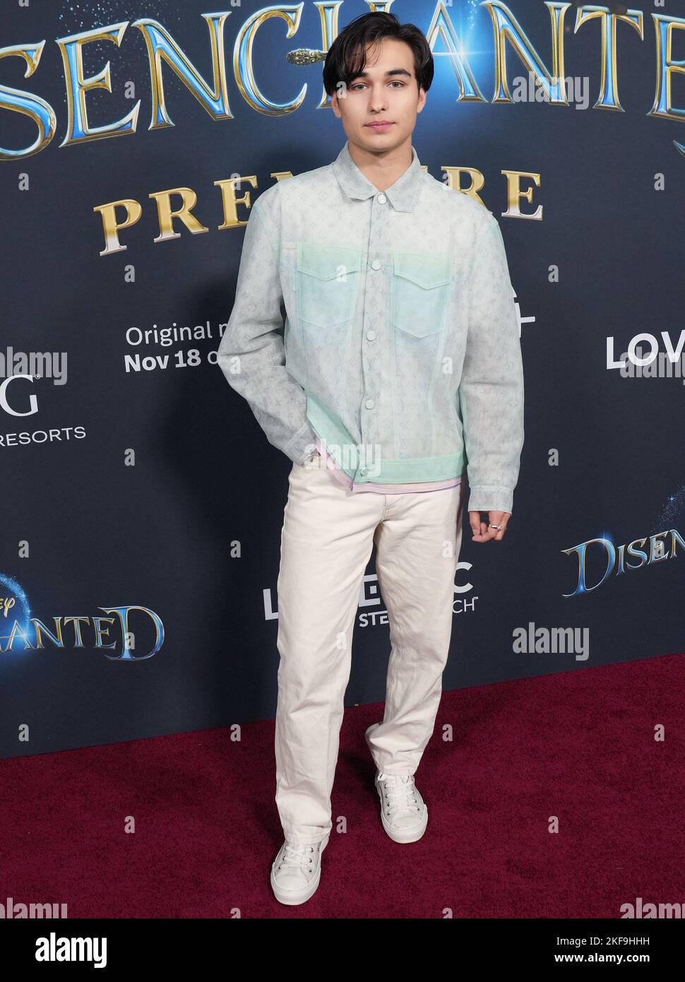 Kio Cyr arrives at the Disney's DISENCHANTED Premiere held at the El ...