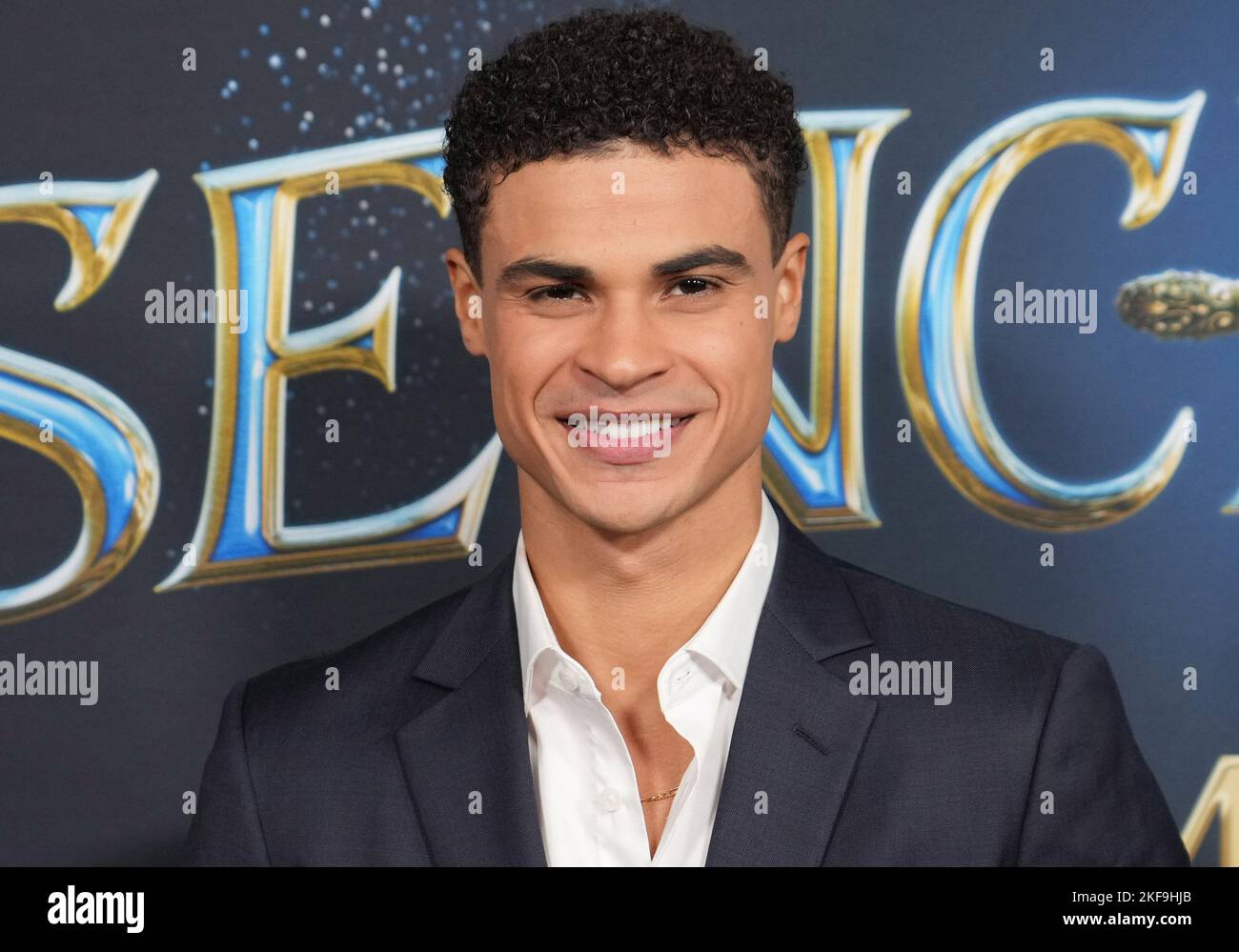 Kolton Stewart arrives at the Disney's DISENCHANTED Premiere held at ...