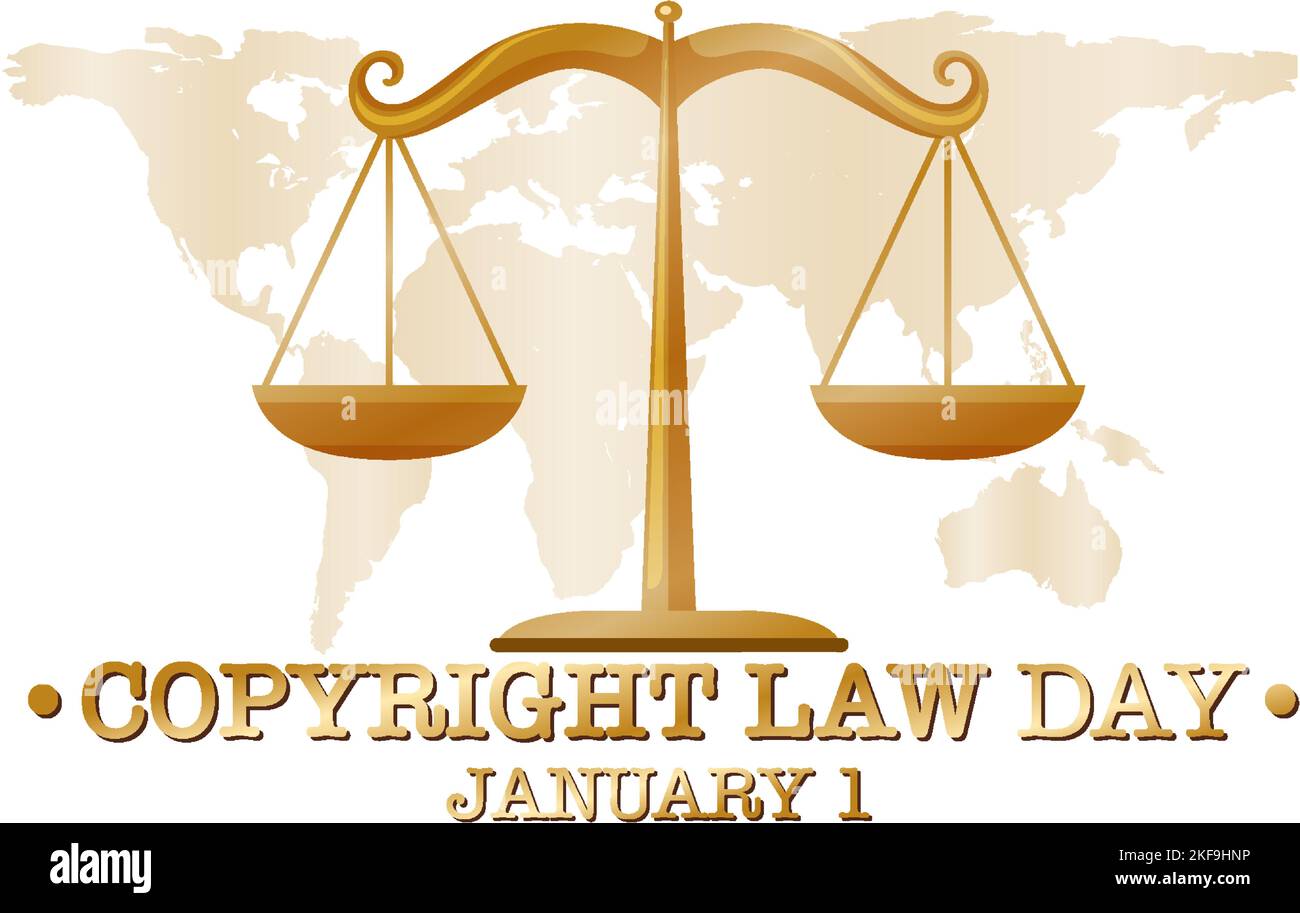 Copyright Law Day Banner Design illustration Stock Vector Image & Art ...