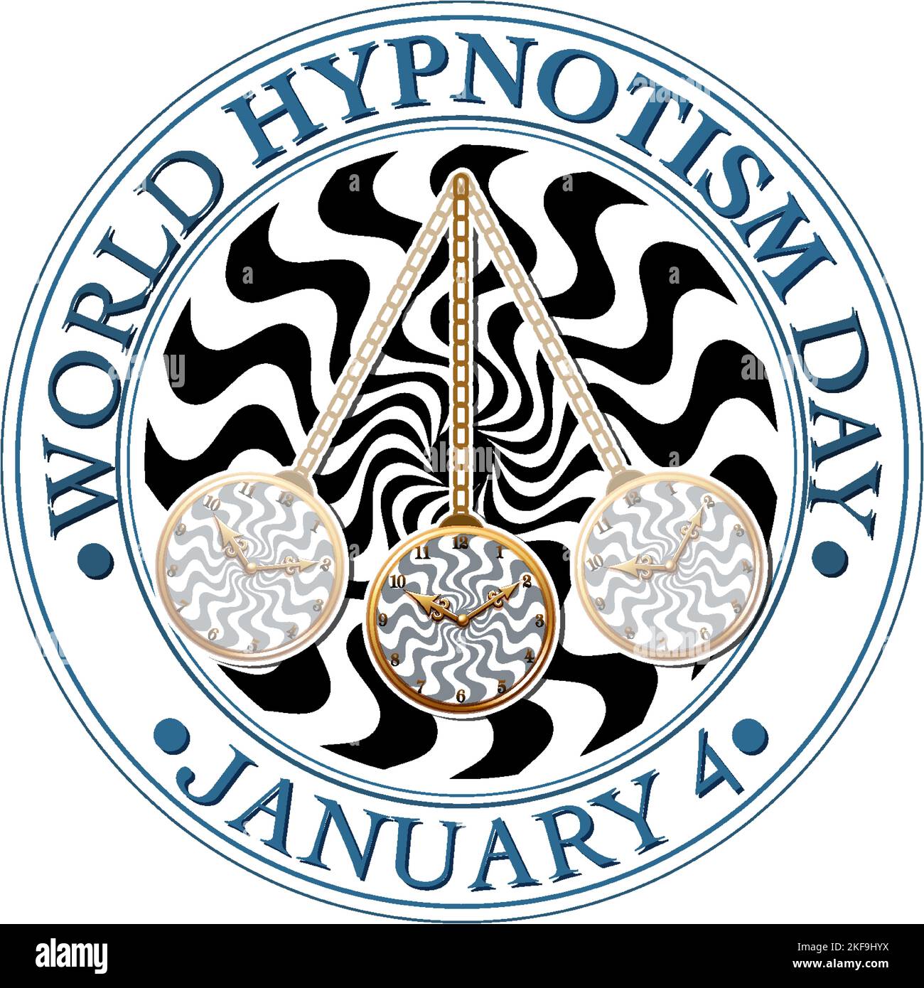 World hypnotism day January icon illustration Stock Vector Image & Art ...
