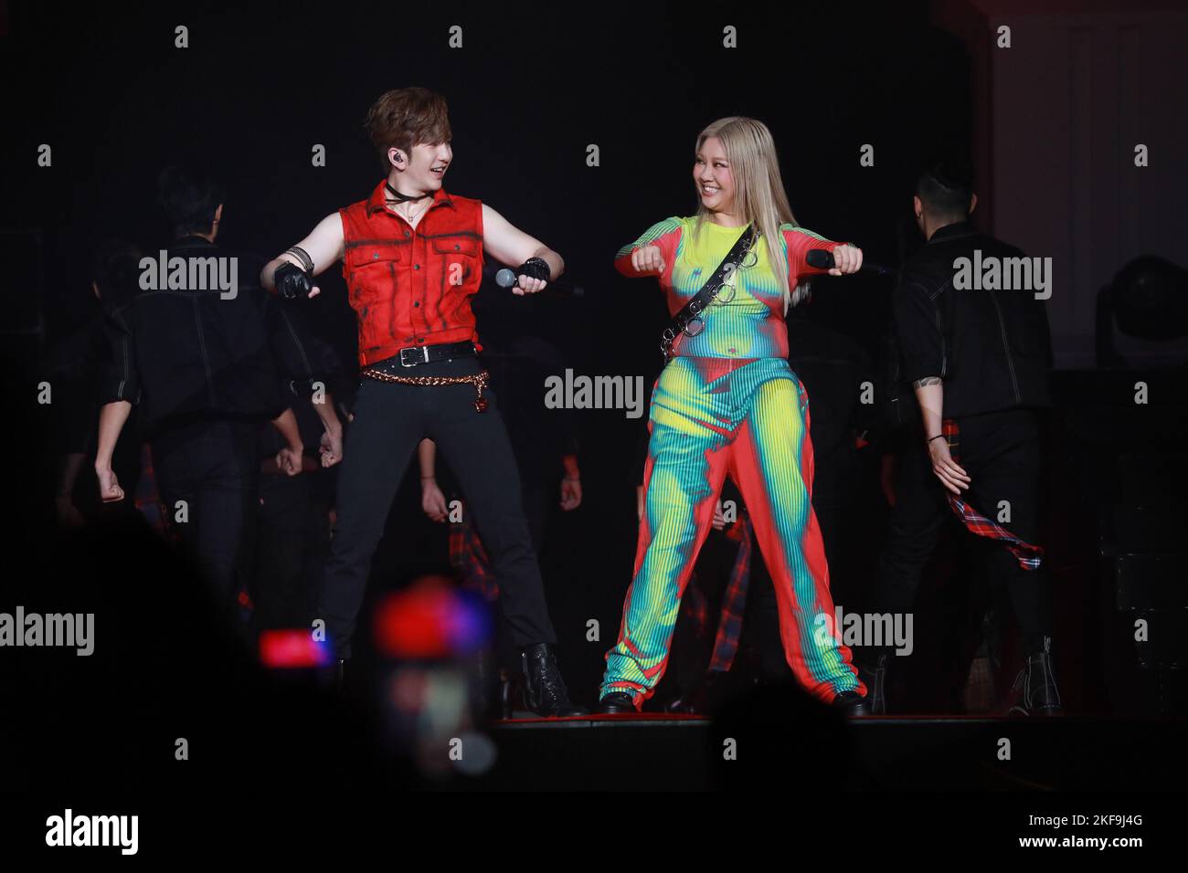 Hong Kong Canadian singer and actress Joyce Cheng and Hong Kong singer ...