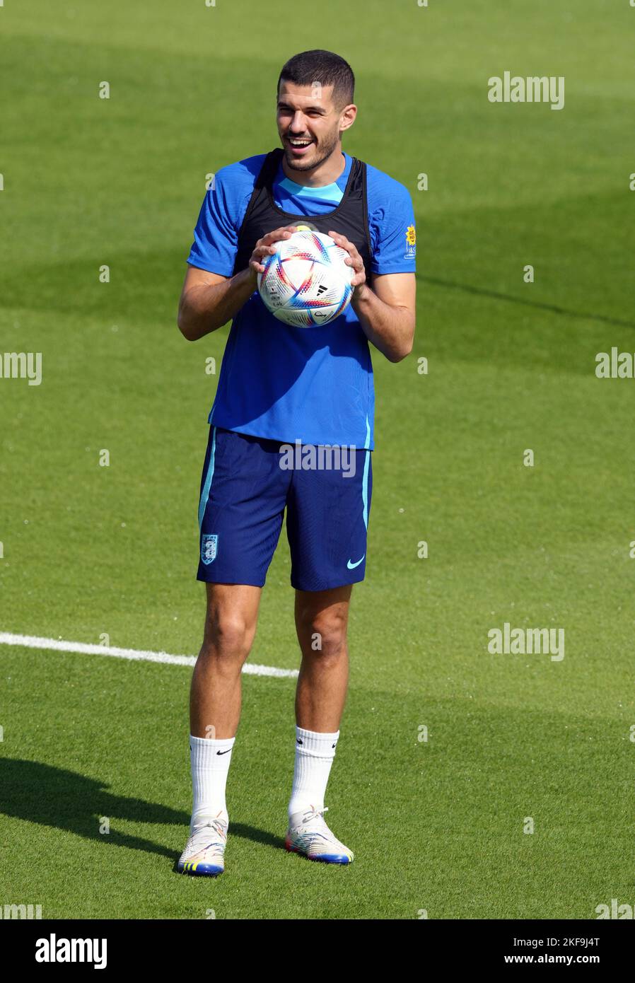 England's Conor Coady during a training session at the Al Wakrah Sports ...