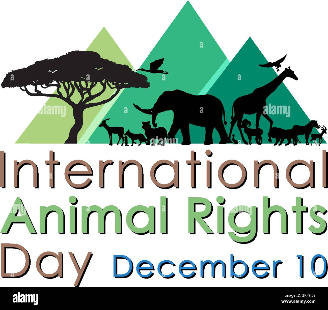International Animal Rights Day banner design illustration Stock Vector ...