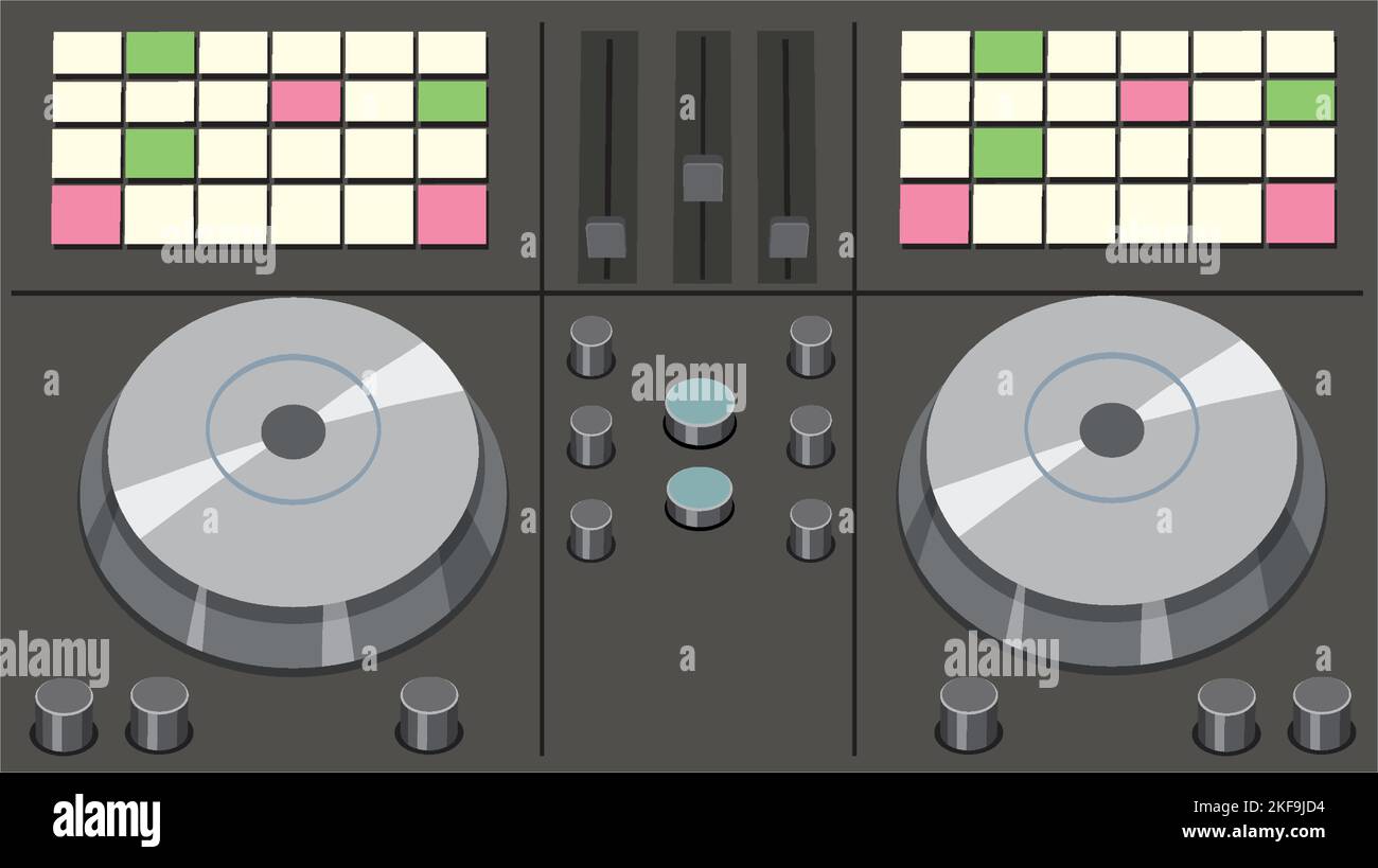 Audio console mixer vector illustration Stock Vector Image & Art - Alamy