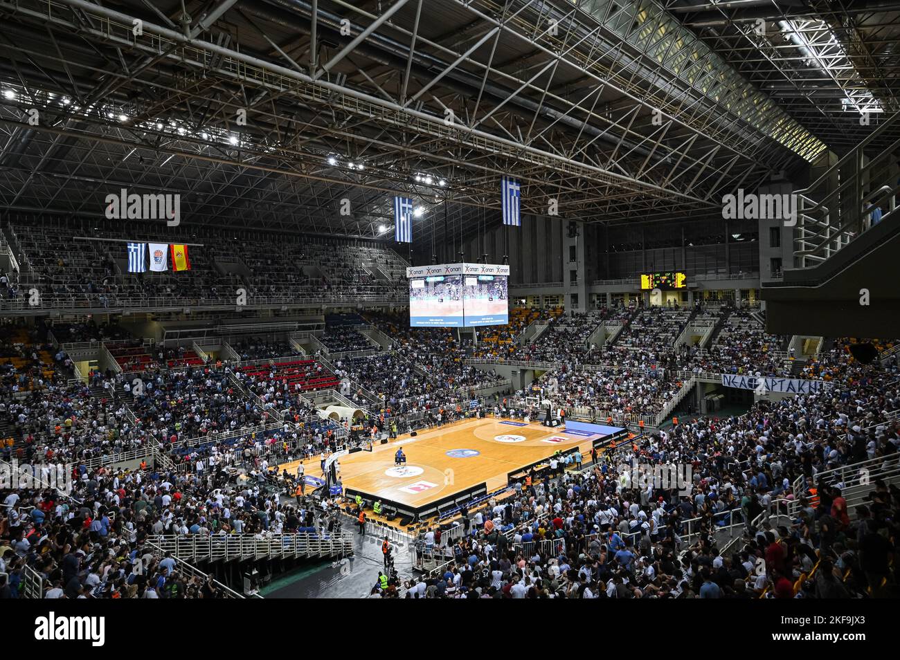 Oaka stadium in Athens, Greece, before a Greek National team game Stock ...