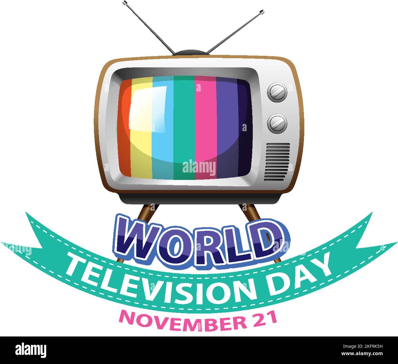 World Television Day Logo Design illustration Stock Vector Image & Art ...