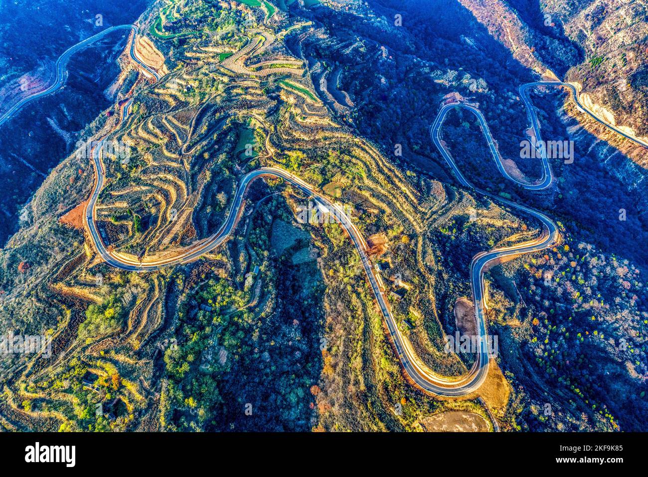 Aerial photos show the beautiful scenery of the No.1 tourist Highway of ...