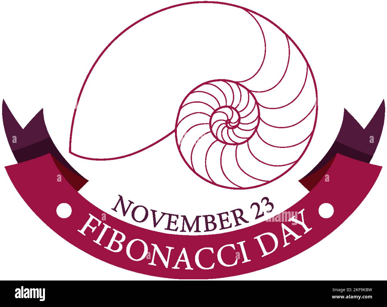Fibonacci day poster design illustration Stock Vector Image & Art - Alamy