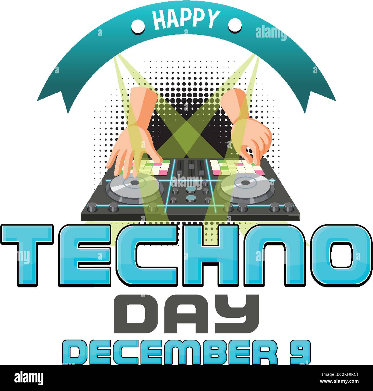 World Techno Day Banner Design illustration Stock Vector Image & Art ...