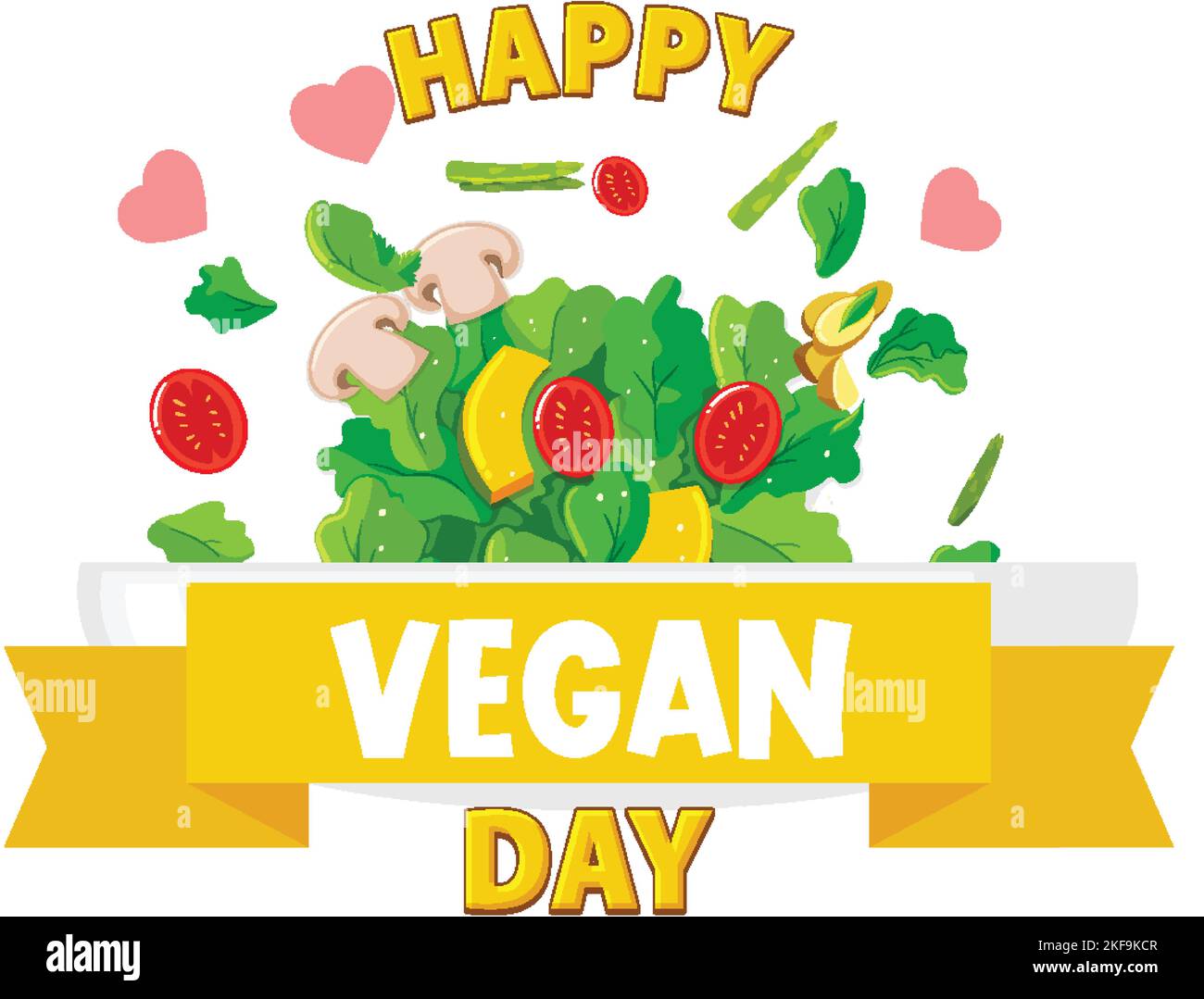 World Vegan Day Logo Design illustration Stock Vector Image & Art - Alamy