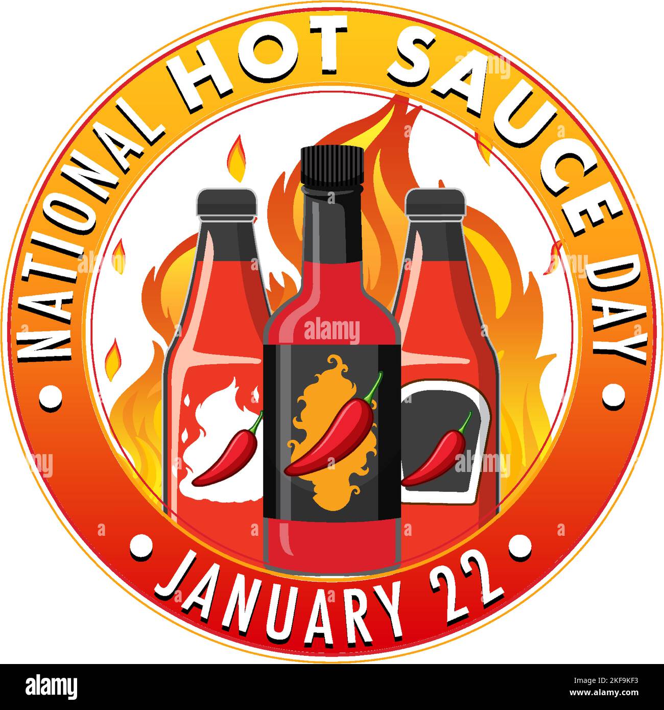 National Hot Sauce Day Banner Design illustration Stock Vector Image ...