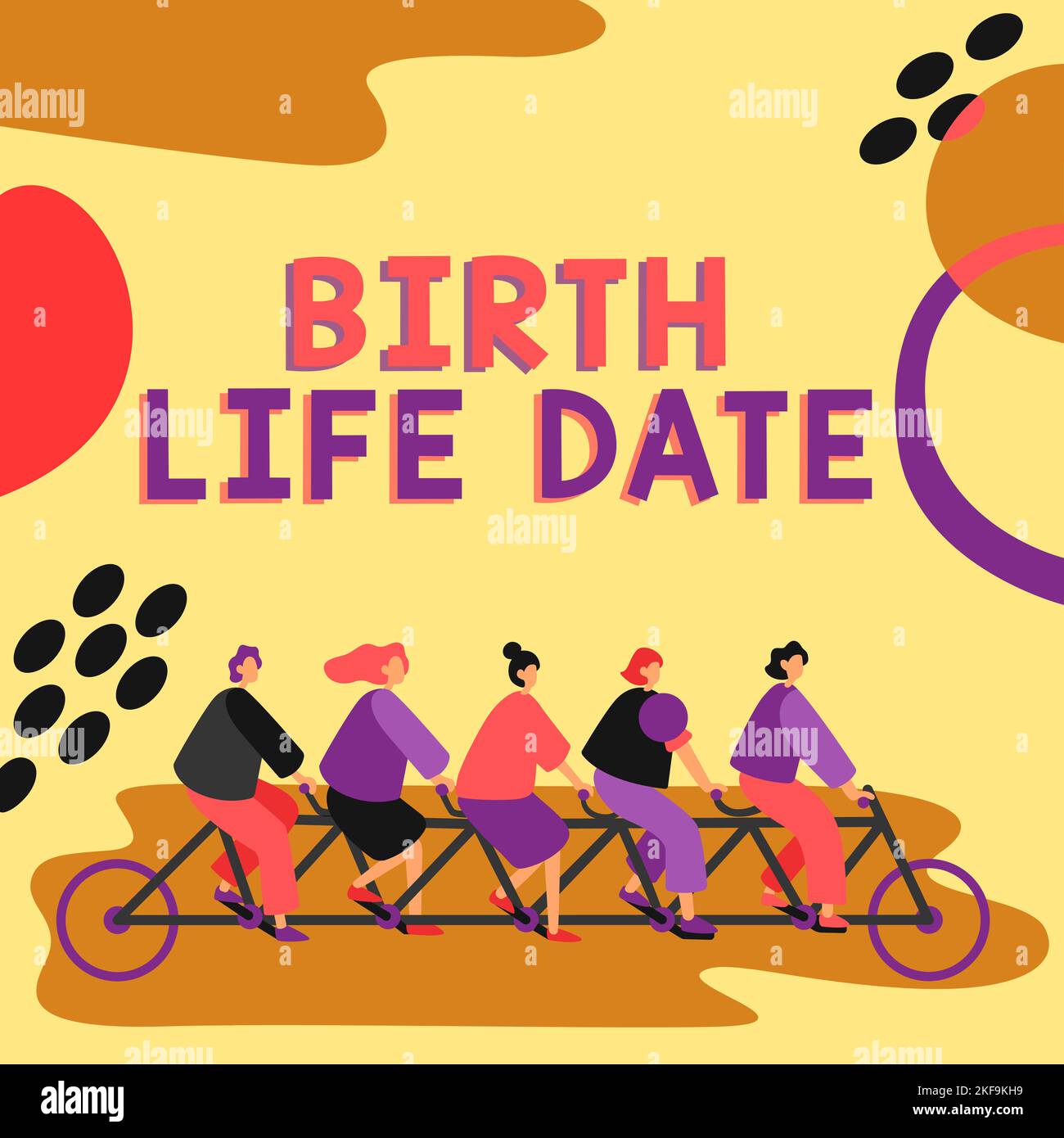 Conceptual display Birth Life Date. Word Written on Day a baby is going ...
