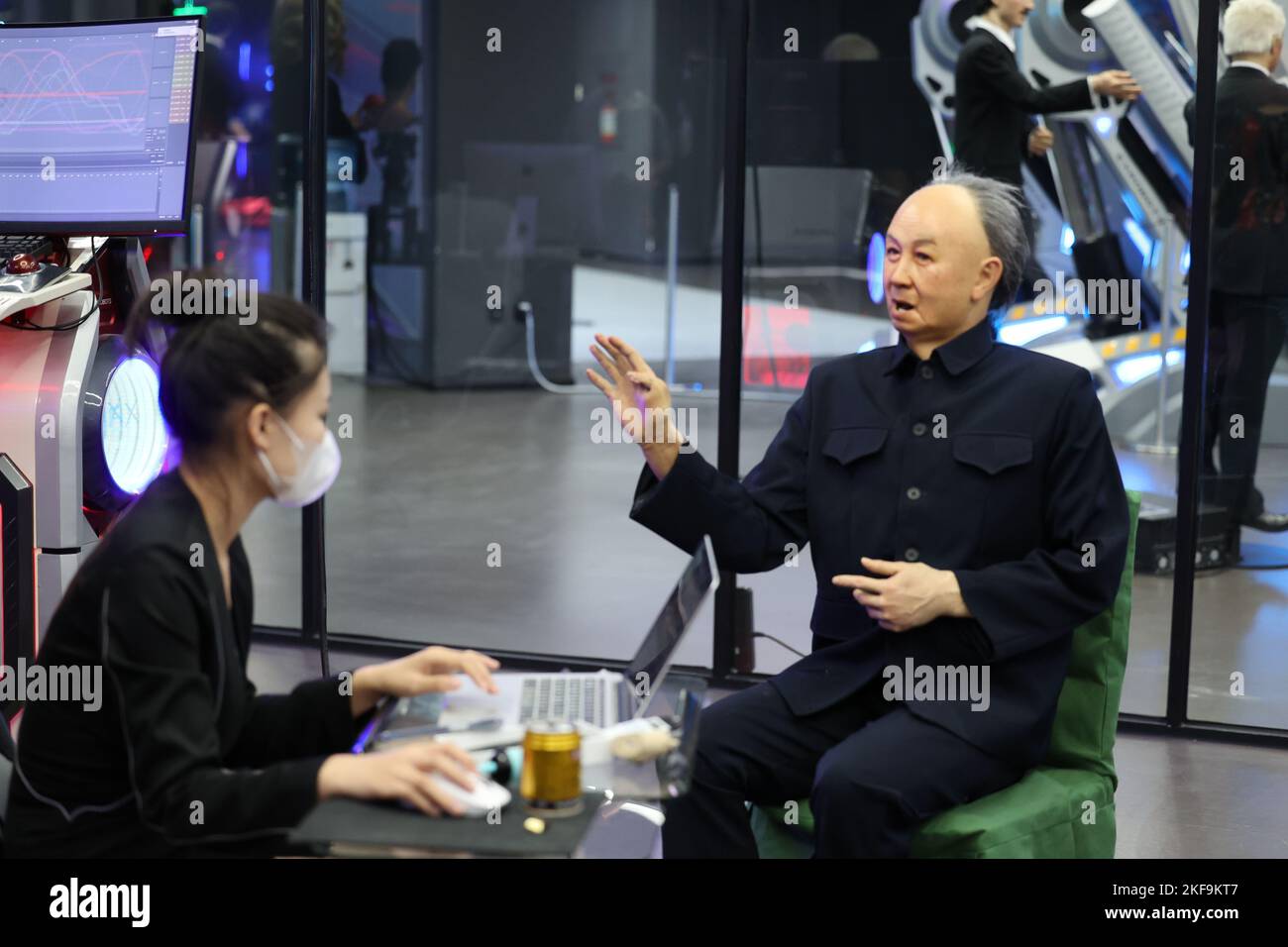 Bionic robots in EX Future Technology Museum, Dalian City, northeast ...