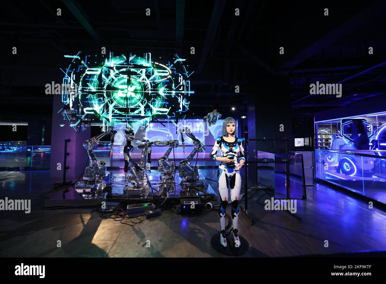 Bionic robots in EX Future Technology Museum, Dalian City, northeast ...