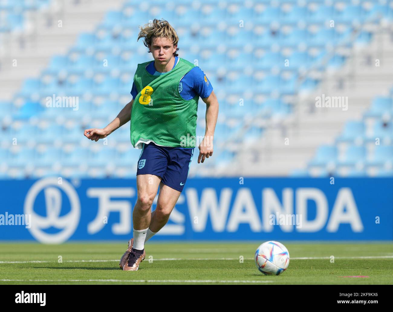 England's Conor Gallagher during a training session at the Al Wakrah ...