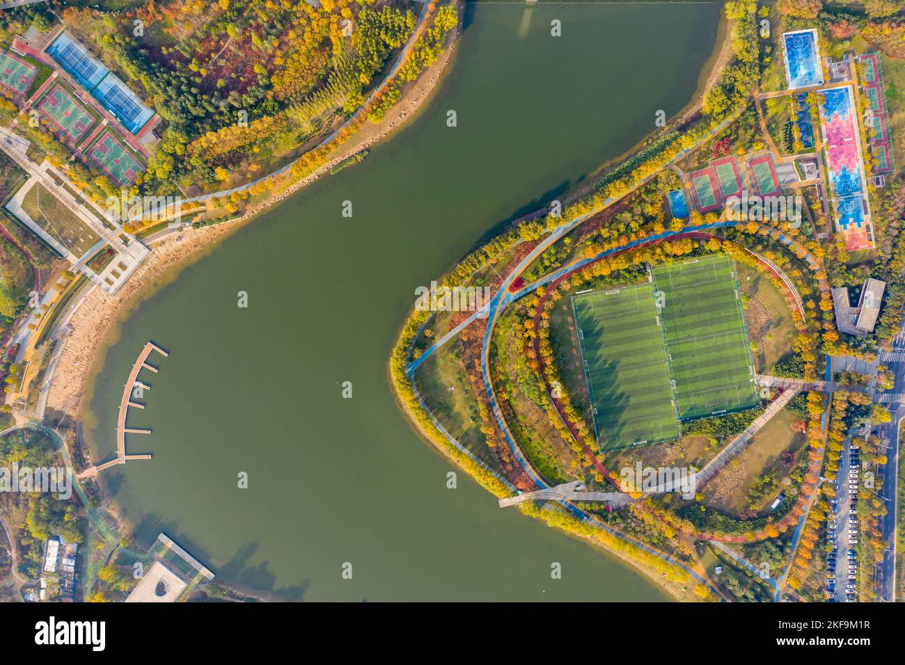 Aerial photo shows the most beautiful ballpark at West Canal Park in ...