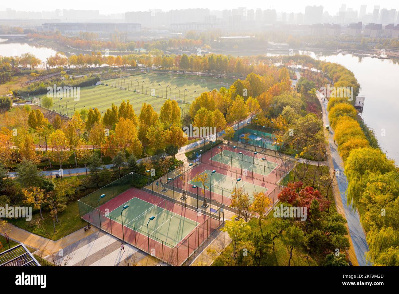 Aerial photo shows the most beautiful ballpark at West Canal Park in ...
