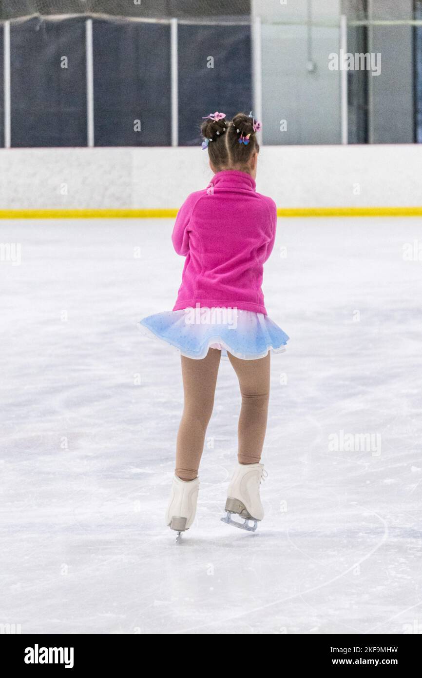 Figure skating practice Stock Photo - Alamy