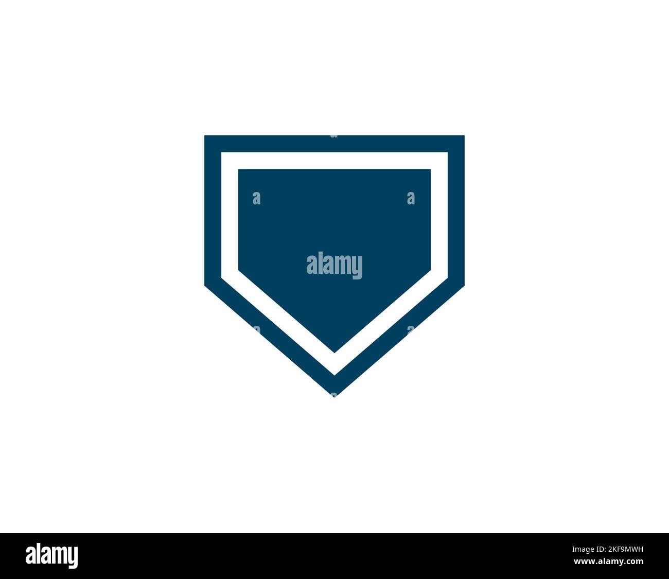 Baseball Home Plate Vector illustration. Silhouette. Playing. Home base ...