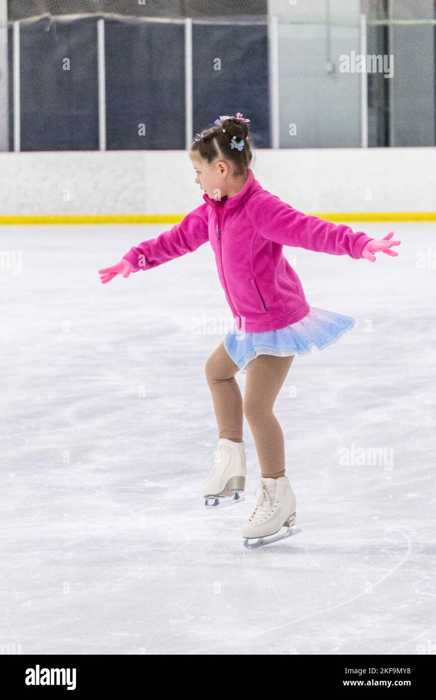 Figure skating practice Stock Photo - Alamy