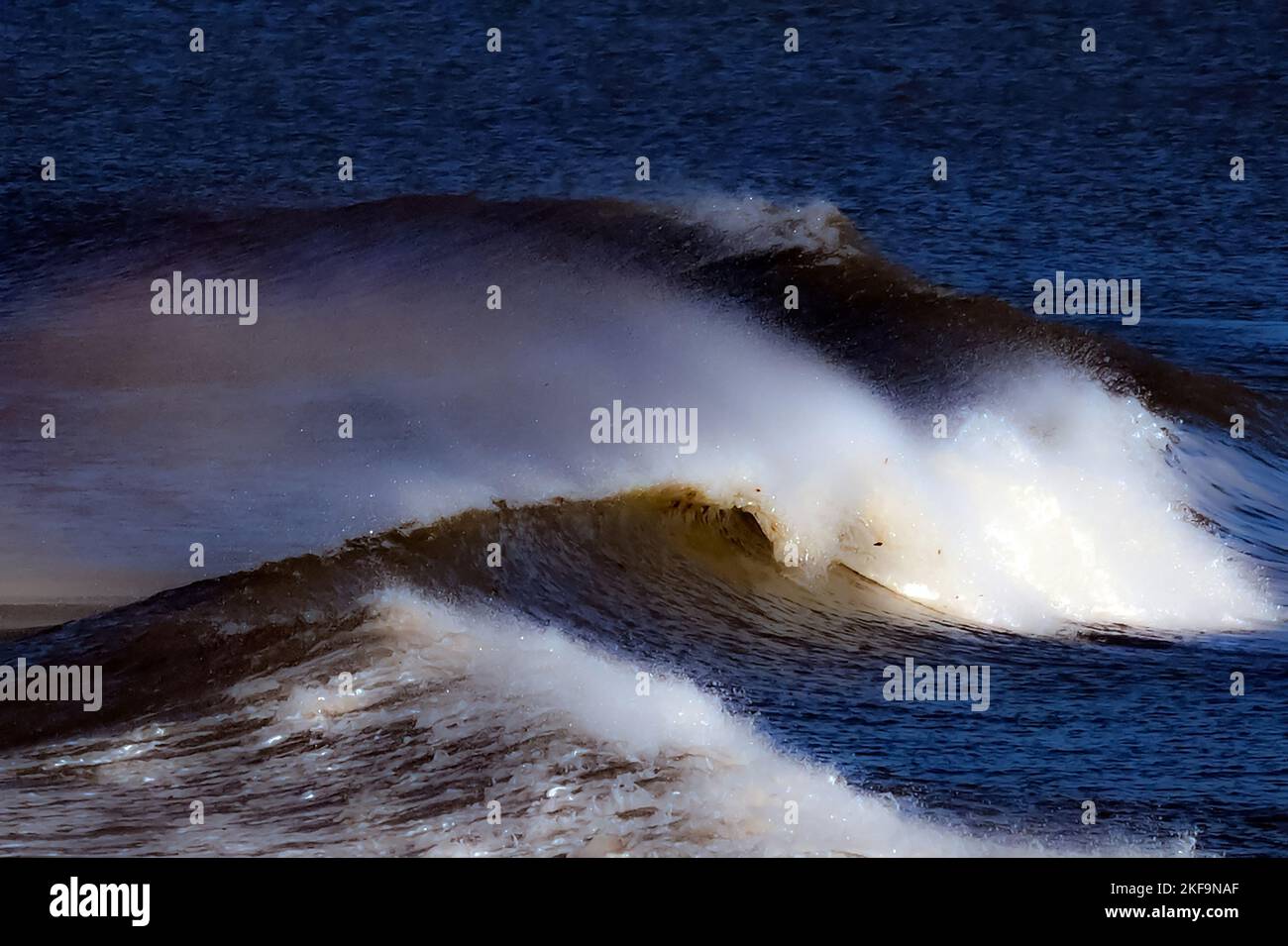 Poseidon, King of the Sea, one day created the horse. Breaking waves ...