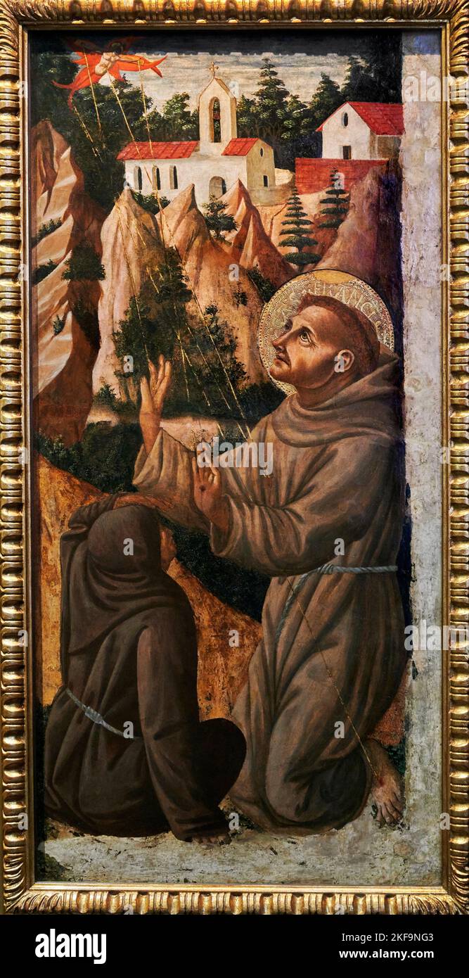 San Francesco riceve le stimmate - tempera e oro su tavola - Fra ...