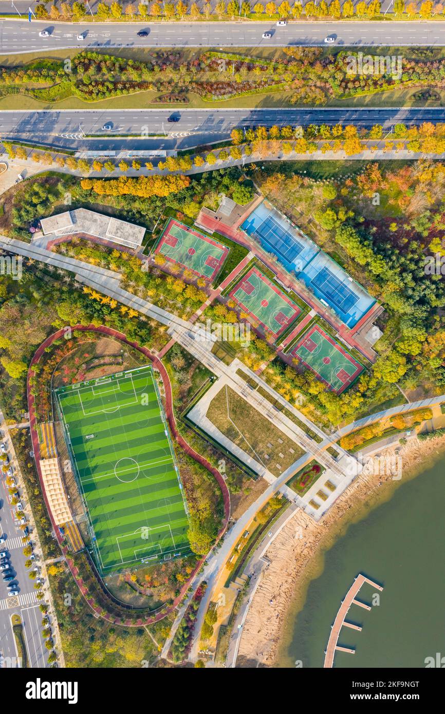 Aerial photo shows the most beautiful ballpark at West Canal Park in ...