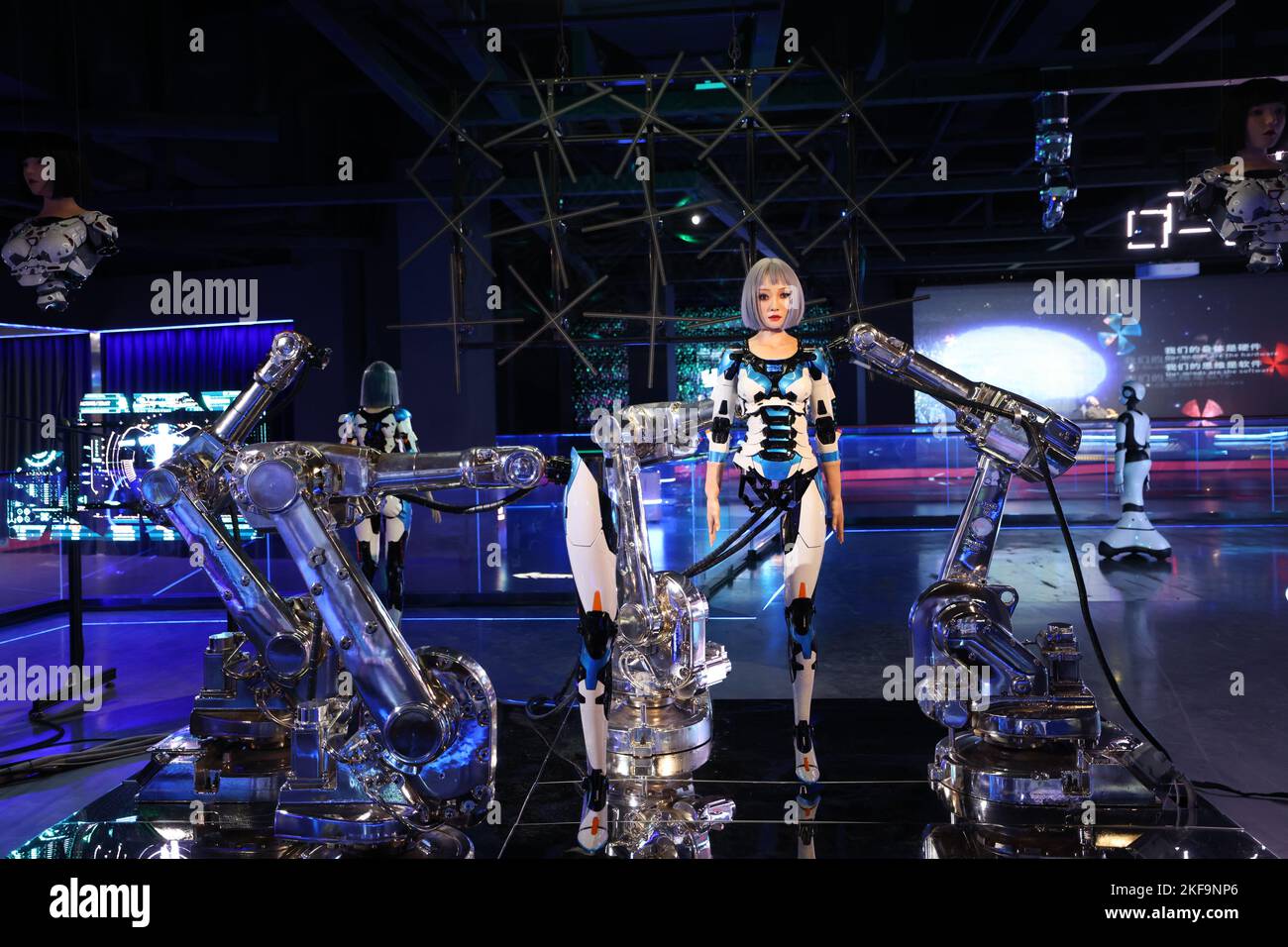 Bionic robots in EX Future Technology Museum, Dalian City, northeast ...