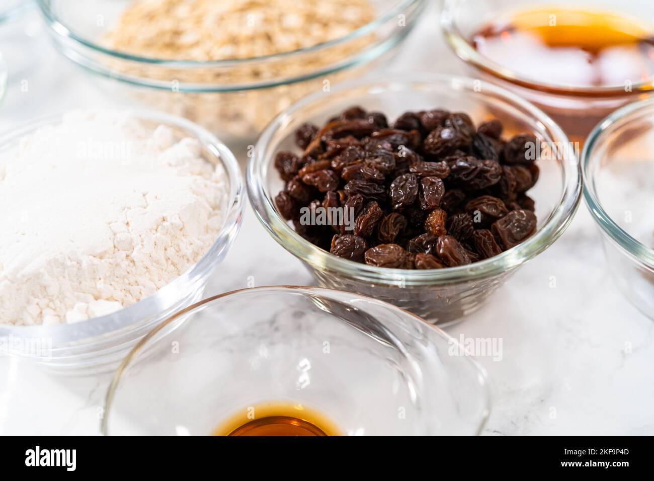 Soft Oatmeal Raisin Walnut Cookies Stock Photo - Alamy
