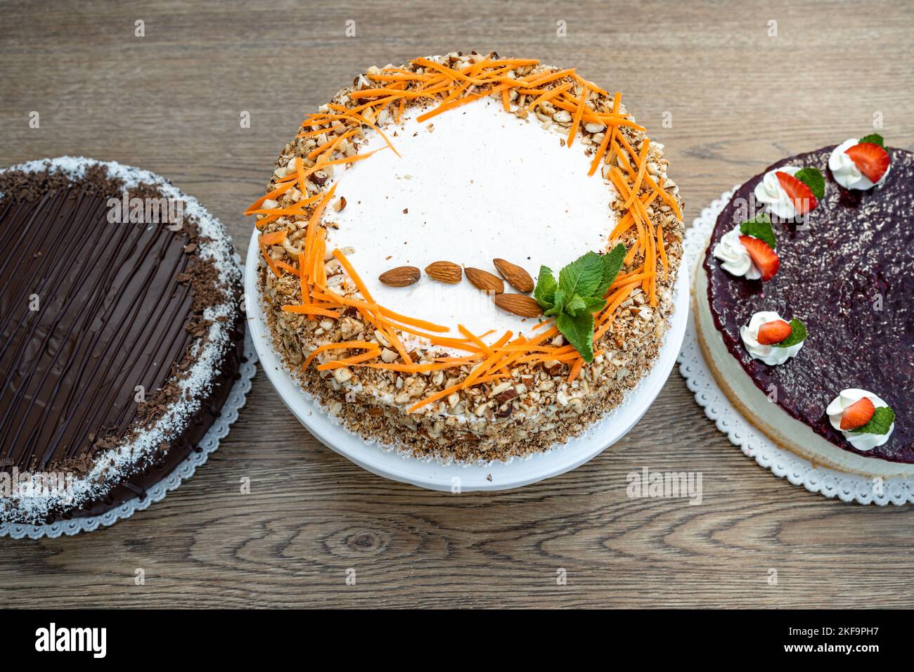 cake variations ready for parties and celebrations Stock Photo - Alamy