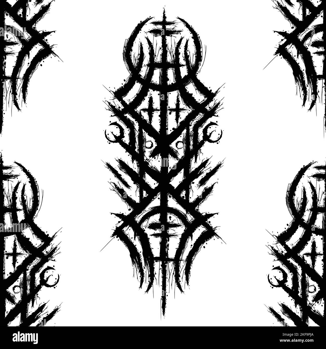 Circle tattoo black seamless design Stock Vector Image & Art - Alamy