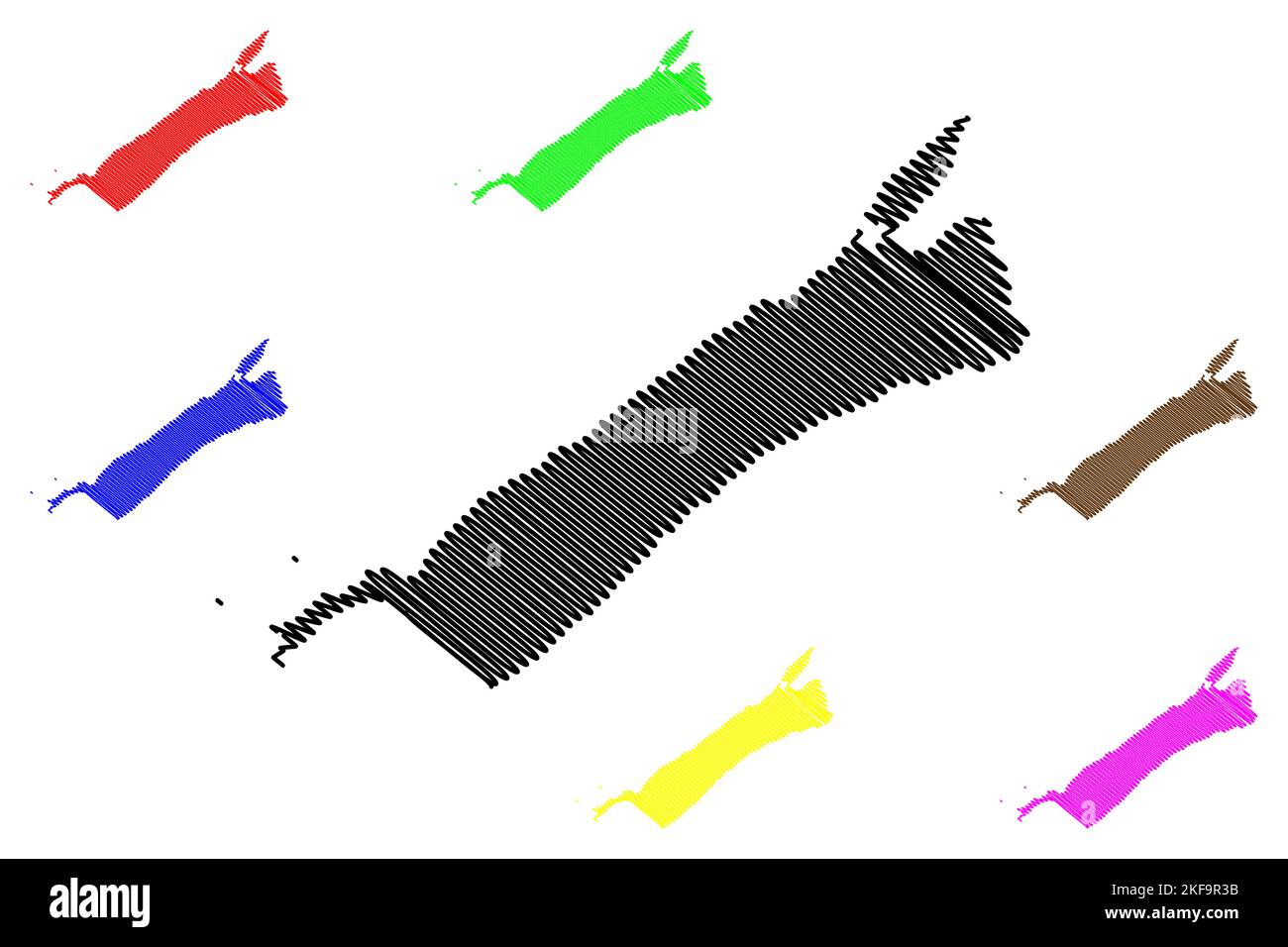 Tavolara island (Sardinia, Italian Republic, Italy) map vector ...