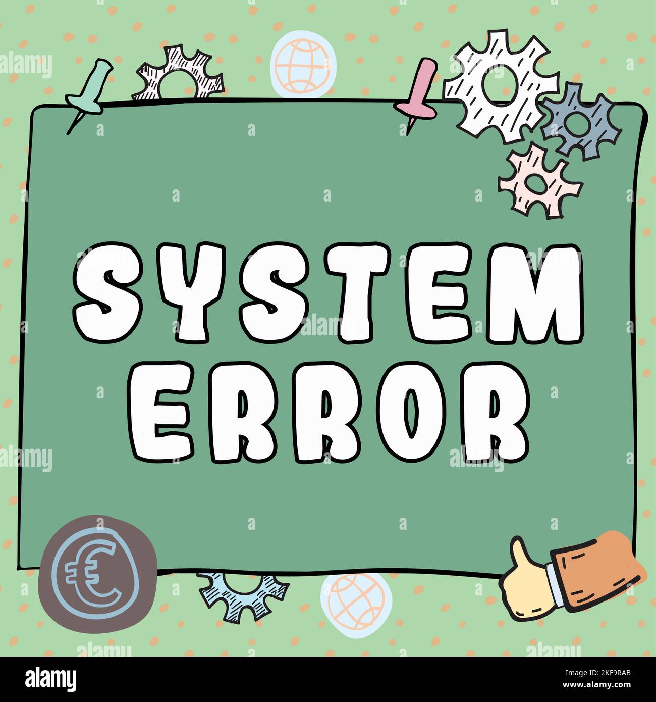 Hand writing sign System Error. Business showcase Technological failure ...