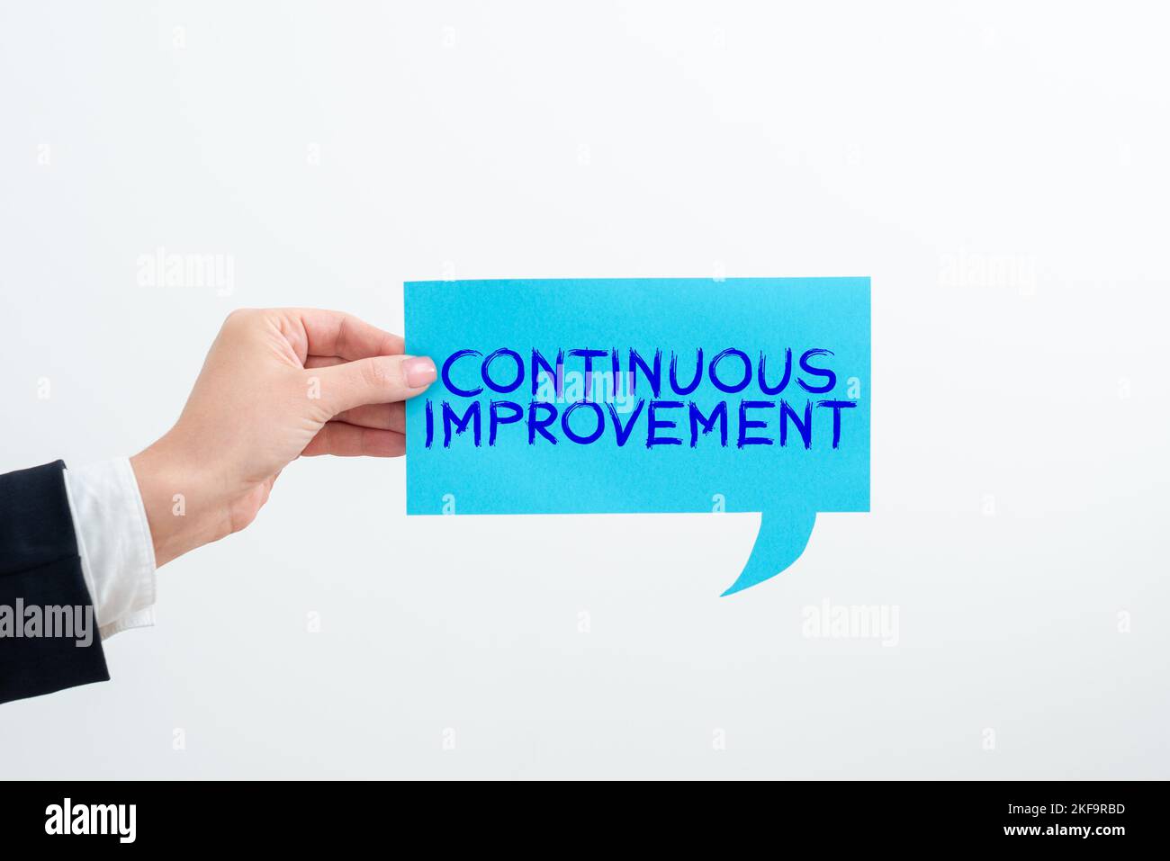 Text sign showing Continuous Improvement. Business concept making small ...