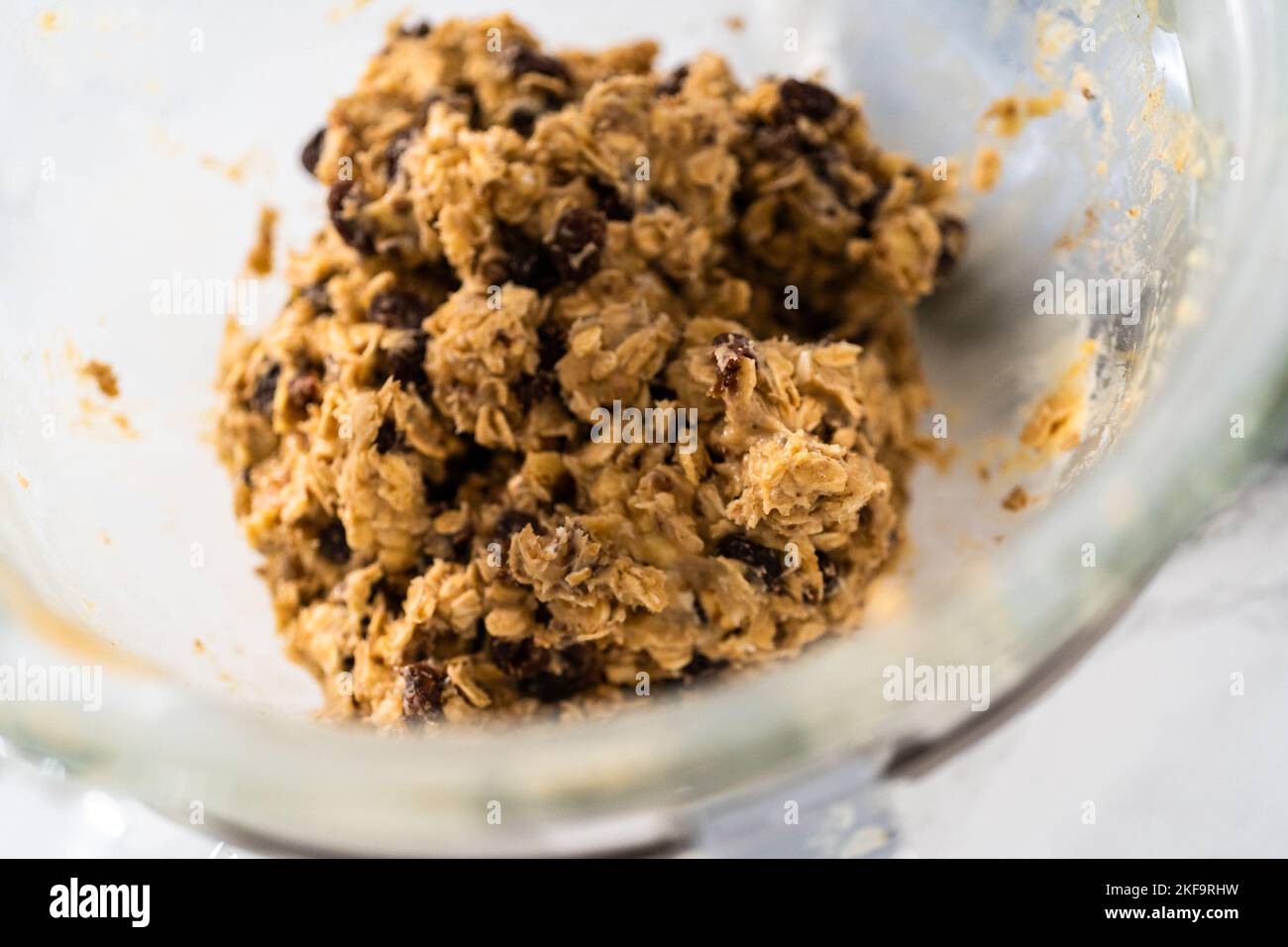 Soft Oatmeal Raisin Walnut Cookies Stock Photo - Alamy