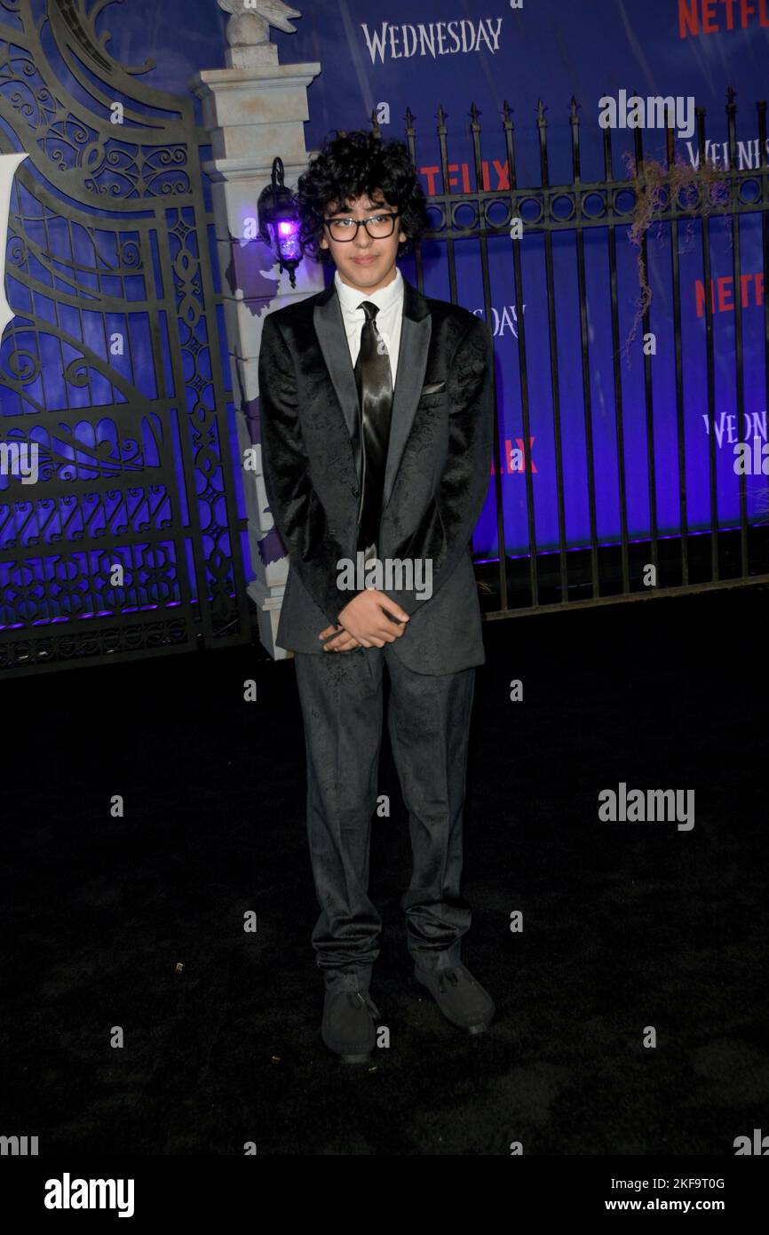 Los Angeles Premiere Of Netflix`s `Wednesday` TV Show. -PICTURED: Moosa ...