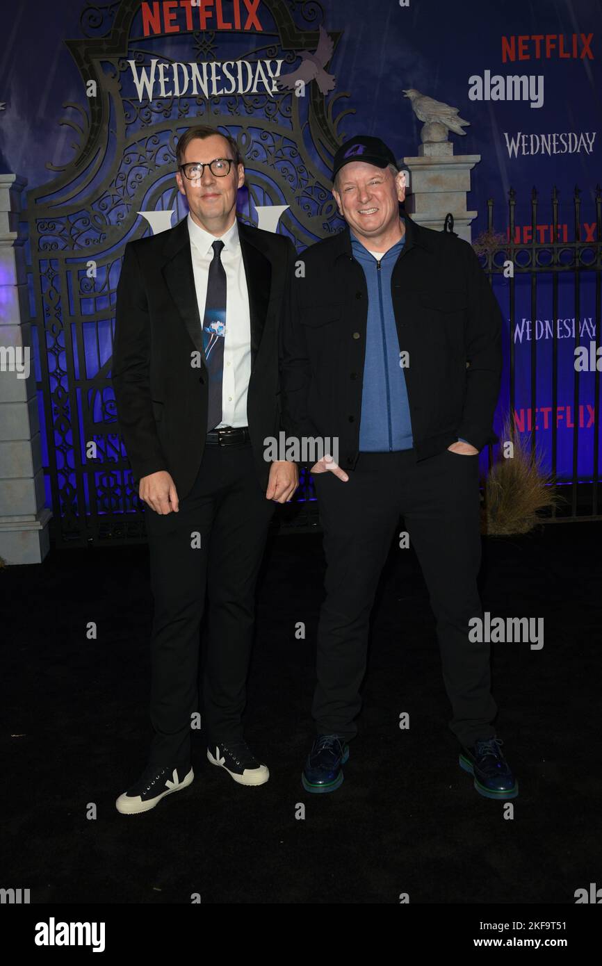 Los Angeles Premiere Of Netflix`s `Wednesday` TV Show. -PICTURED: Miles ...