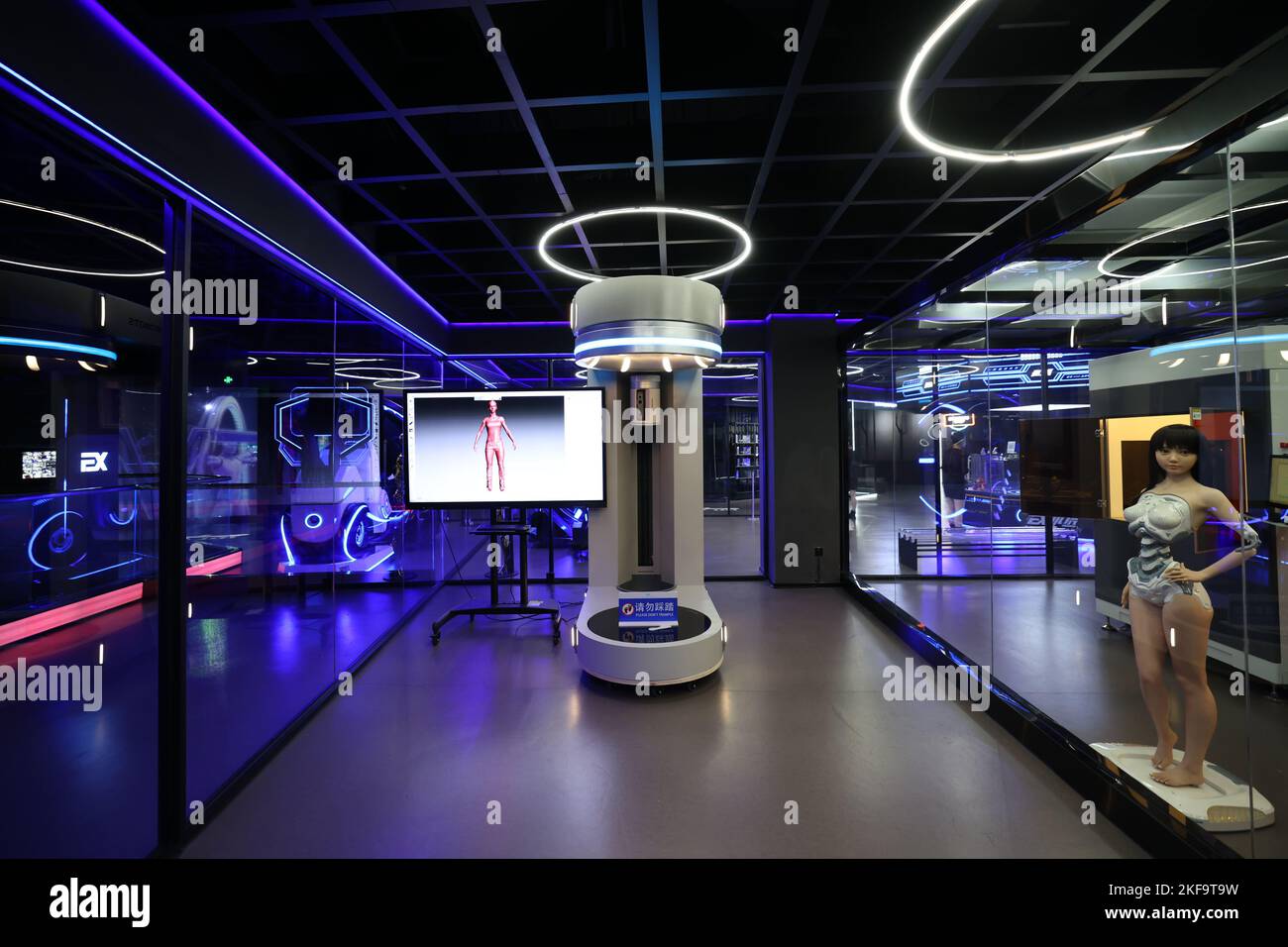 Bionic robots in EX Future Technology Museum, Dalian City, northeast ...