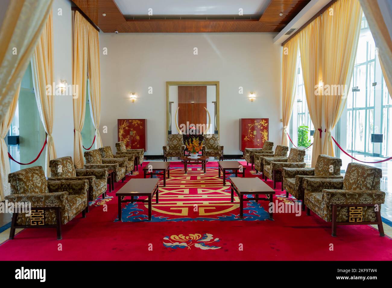 A Presidential Reception Room at the Reunification Palace, Ho Chi Minh ...